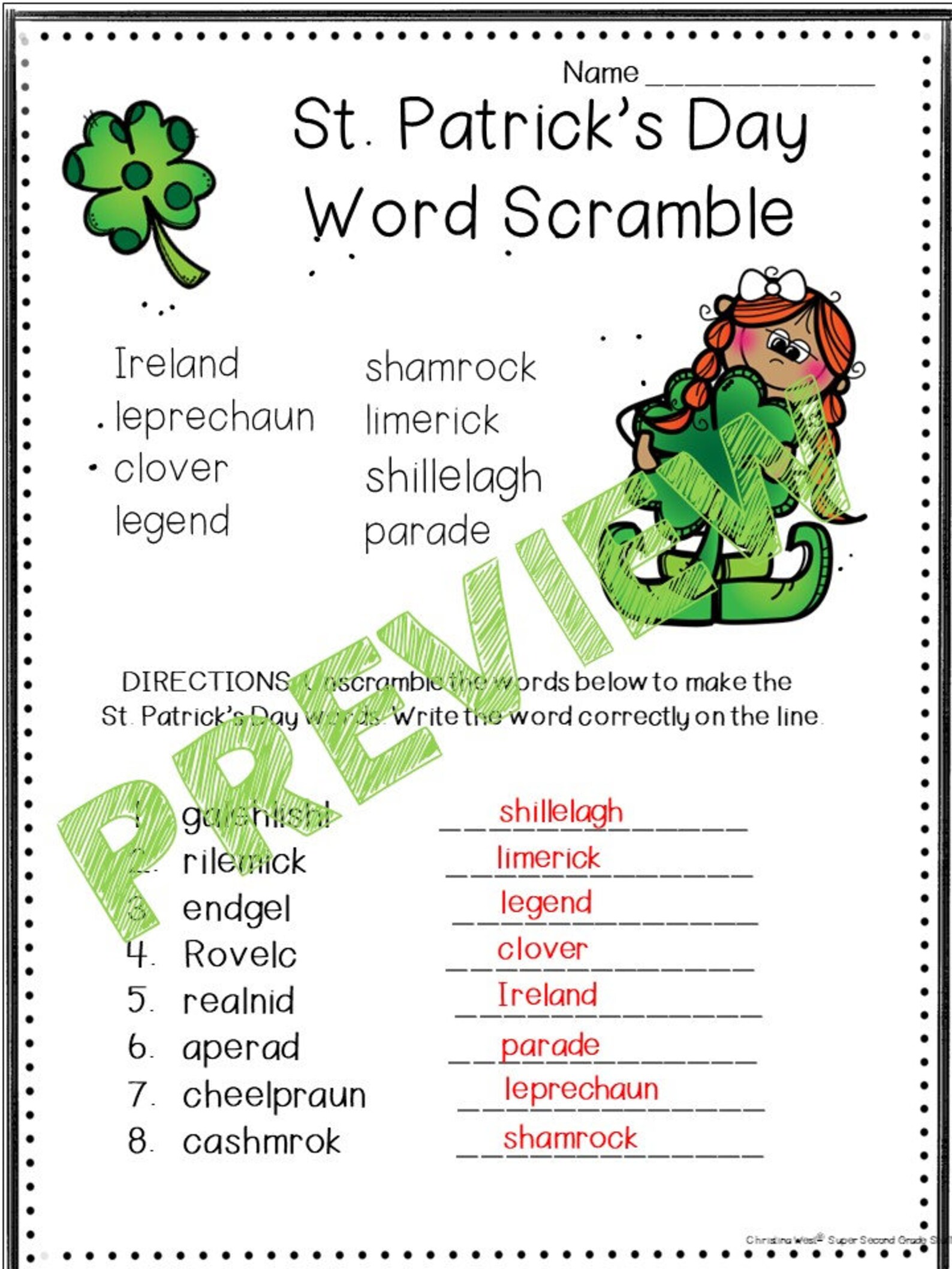 St. Patrick's Day Tales and Legends Activities | 1st – 4th | Homeschool ...