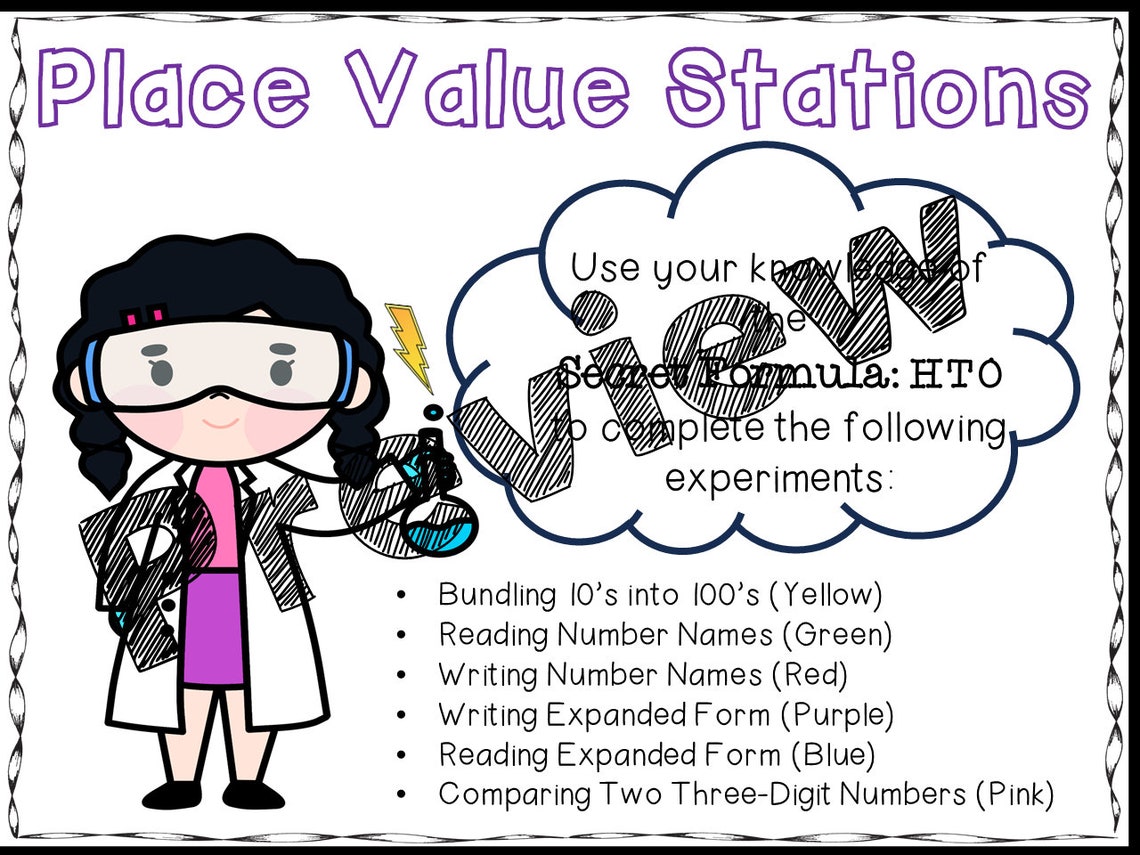 Place Value Bundle Reading/writing Expanded Form Room Transformation ...