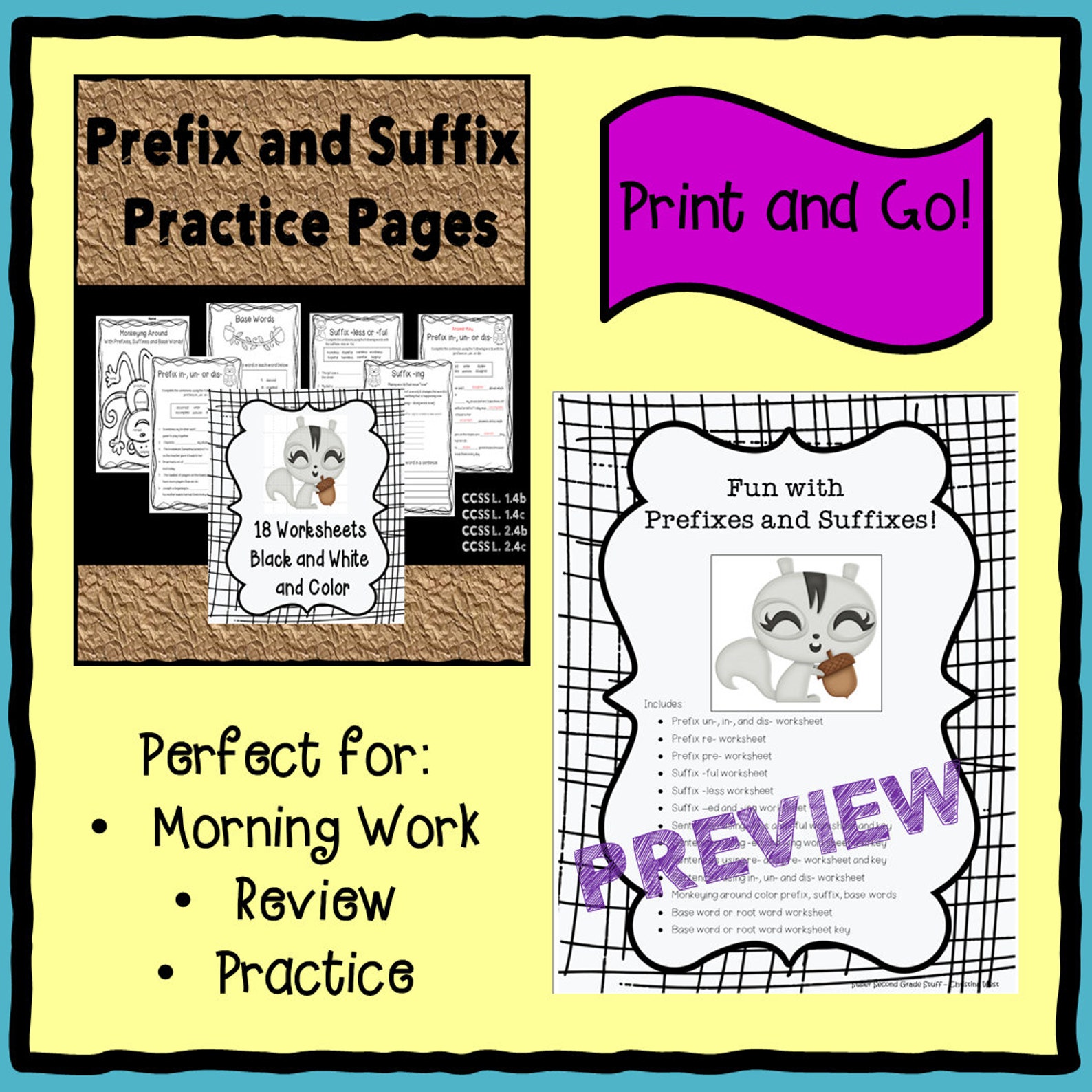 Prefix and Suffix Practice Worksheets | 1st – 5th | Homeschool ...