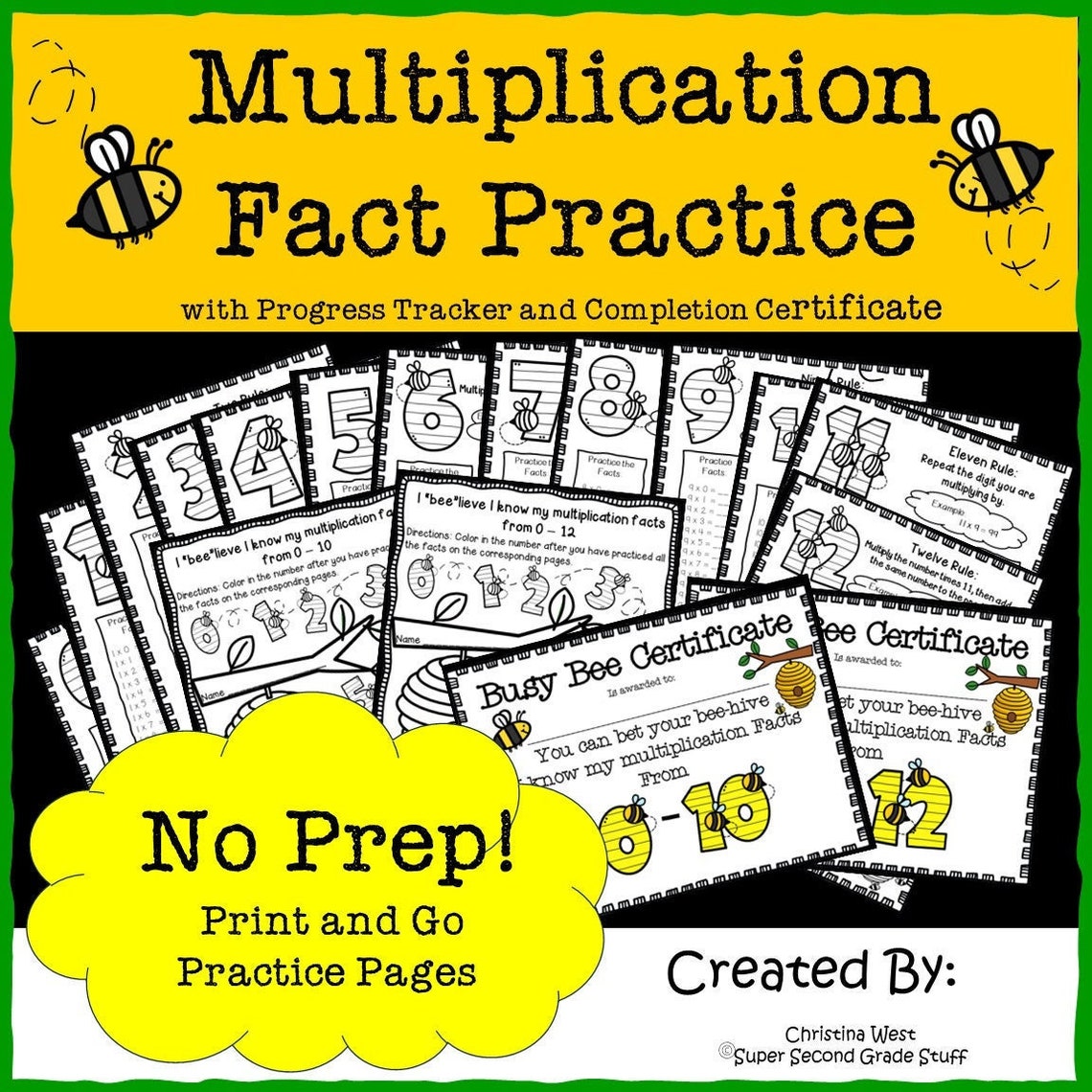 Multiplication Fact Tracker | 2nd – 5th | Homeschool | Printable ...