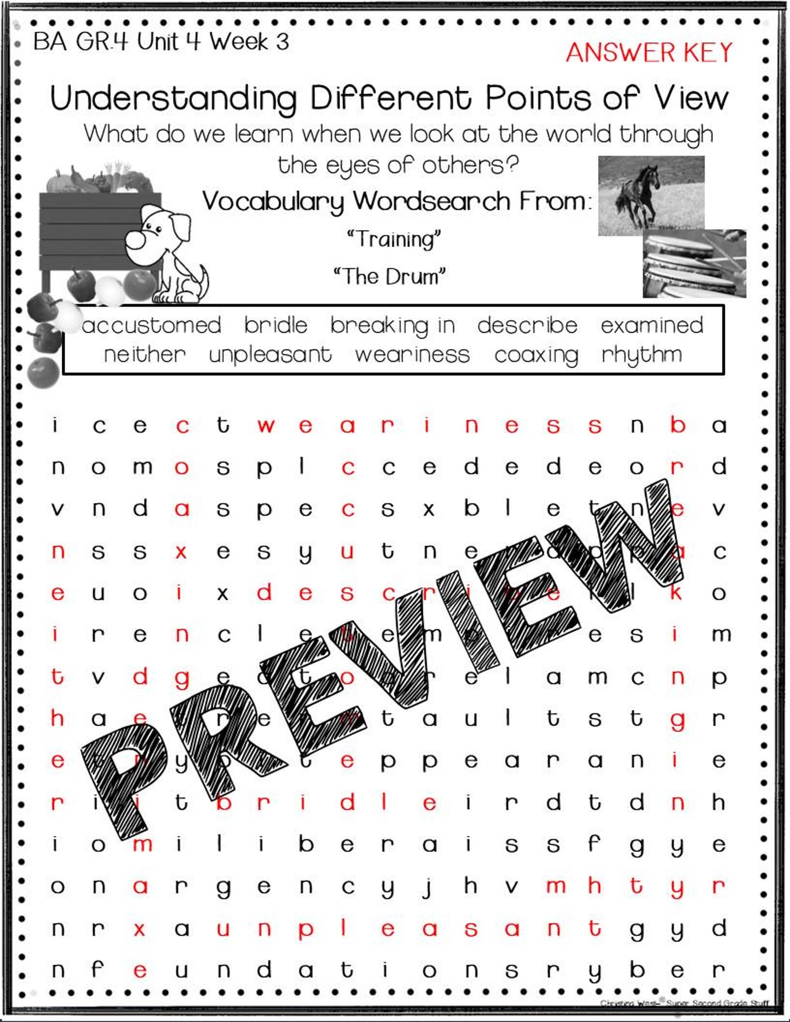 Benchmark Advance 2022 | 4th Grade | Unit 4 Three Weekly Tier 2 Vocab ...