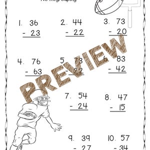 Two and Three Digit Subtraction | Regrouping and No Regrouping ...