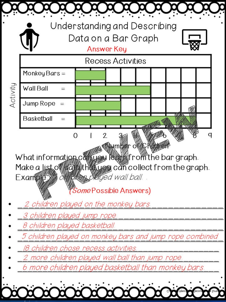 Pictographs and Bar Graphs | 1st – 3rd | Homeschool | Printable ...