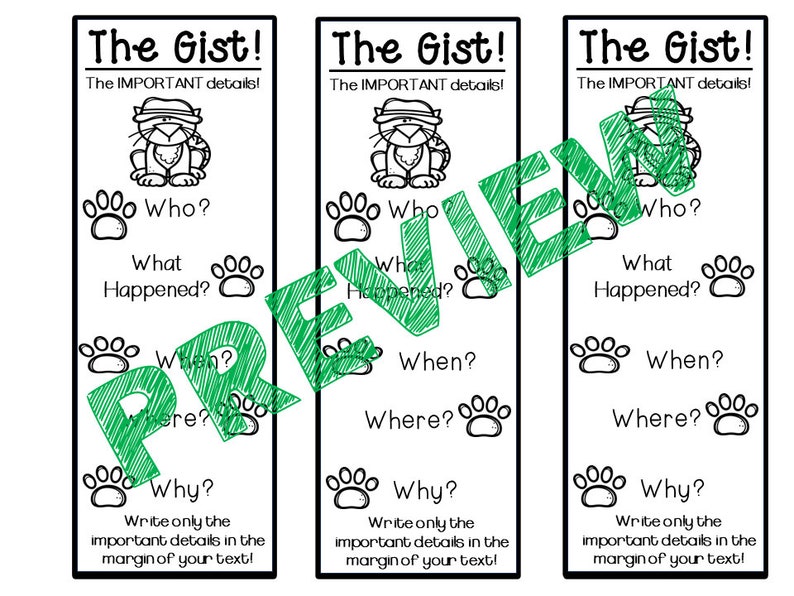 Reading Comprehension Gist Close Reading Annotating 1st 4th Homeschool ...