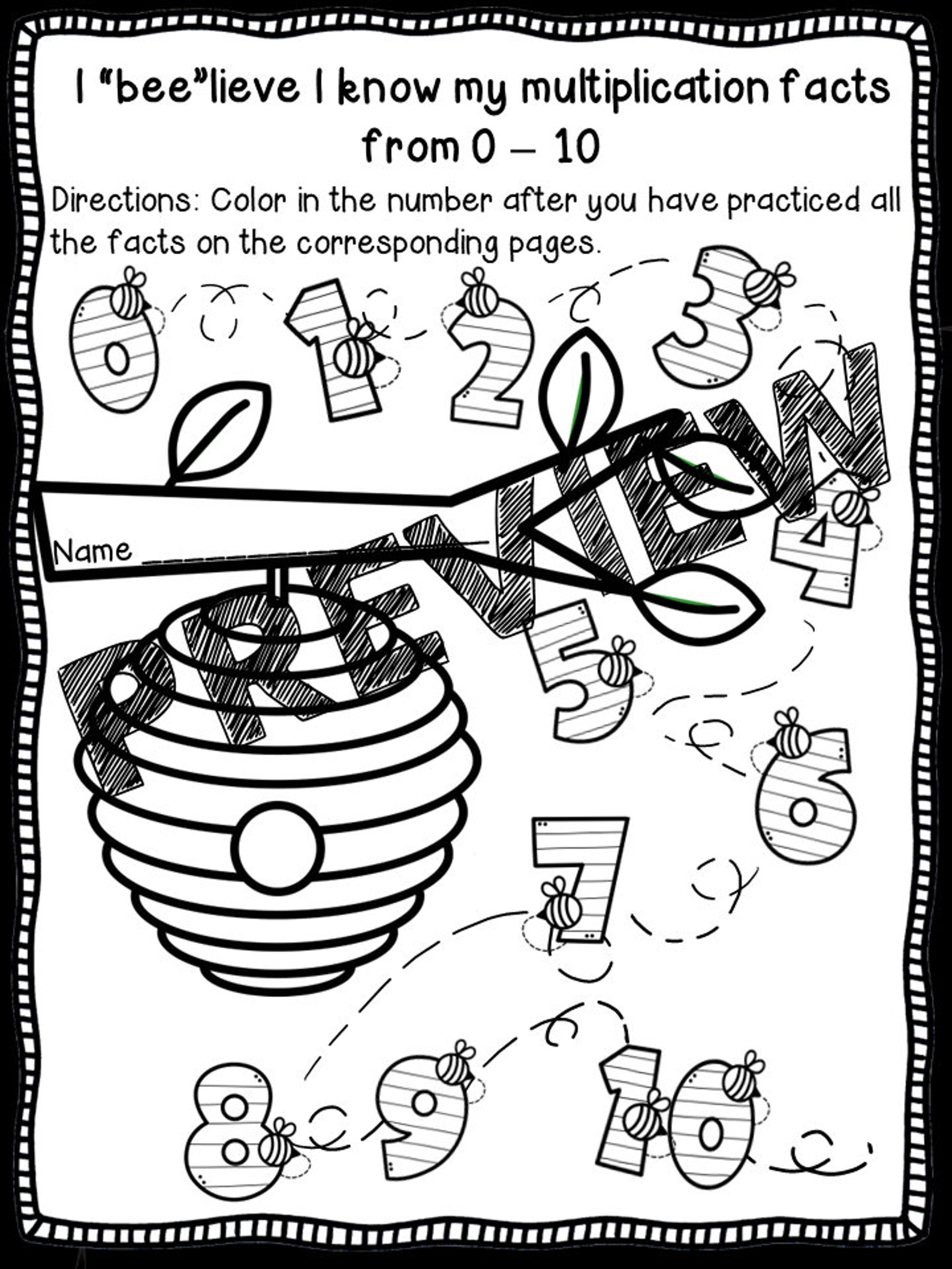 Multiplication Fact Tracker | 2nd – 5th | Homeschool | Printable ...