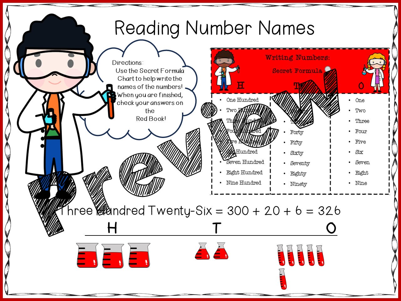 Place Value | Writing Number Names | 1st – 4th | Secret Formula Theme ...