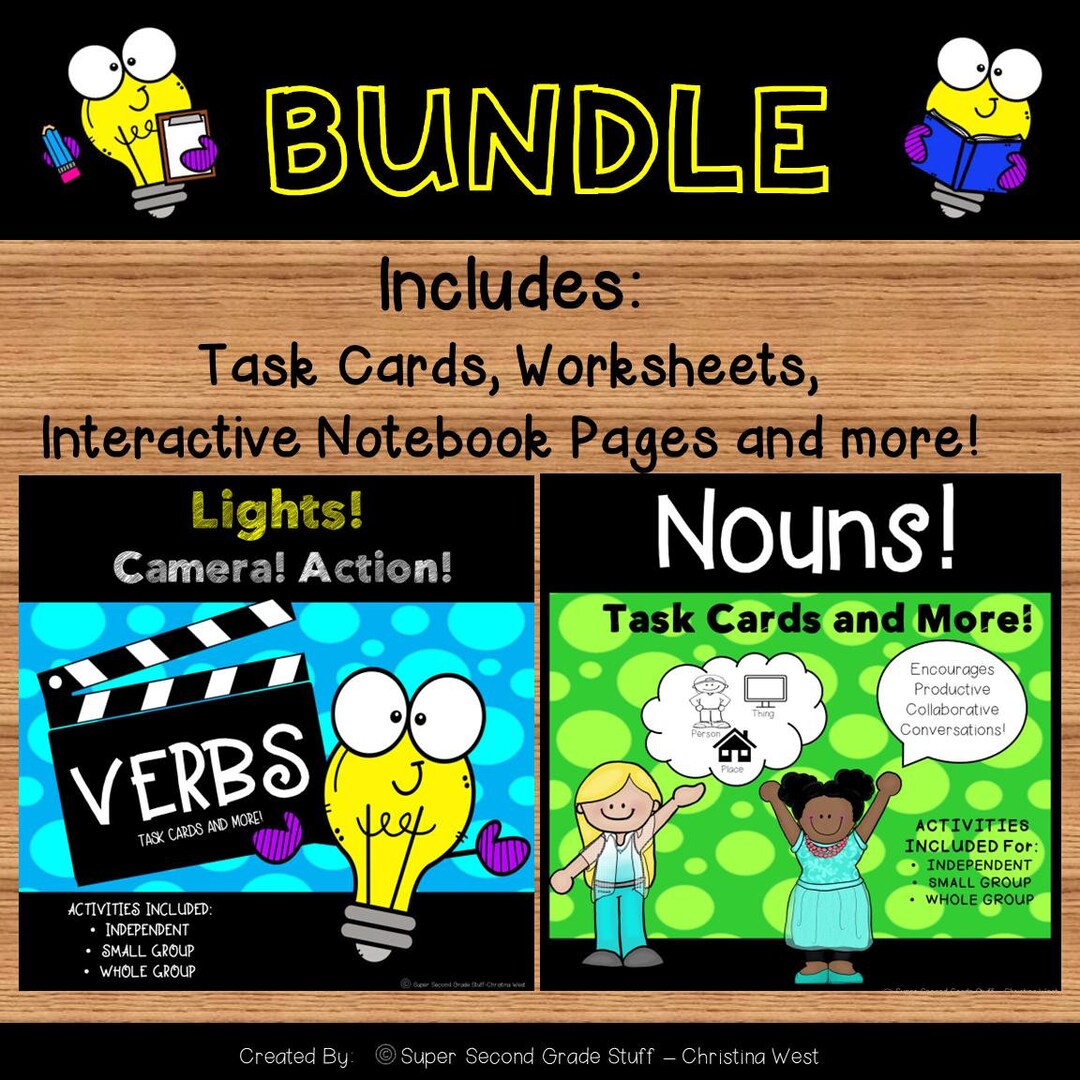 Verbs and Nouns Activities | 1st – 5th | Printable Worksheets ...