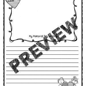 Memorial Day Writing Templates | Graphic Organizers and Stationery ...