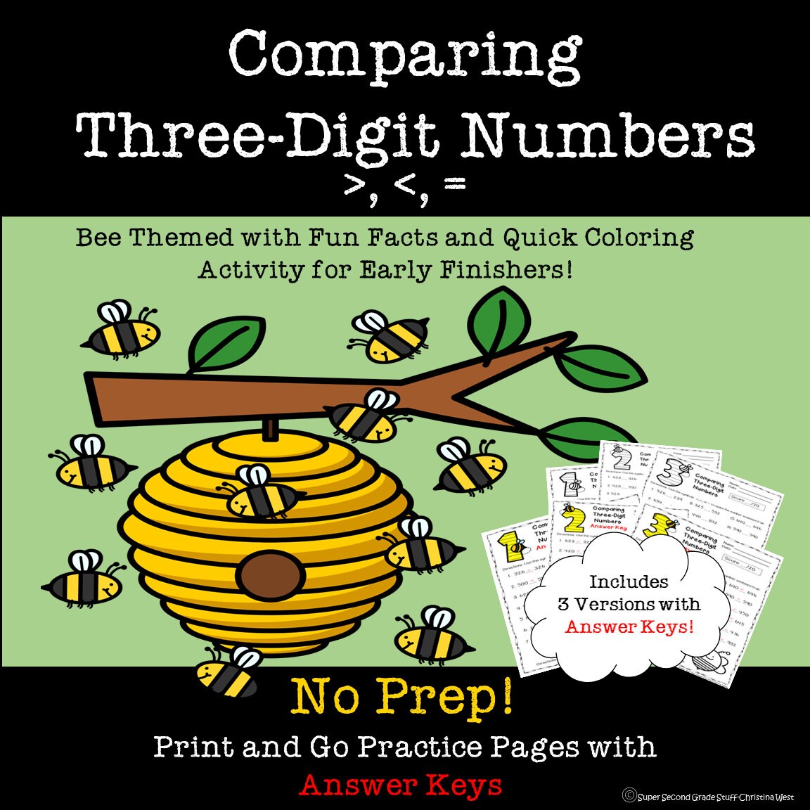 Comparing Numbers | 3 Digits | 1st – 4th | Homeschool | Using ...