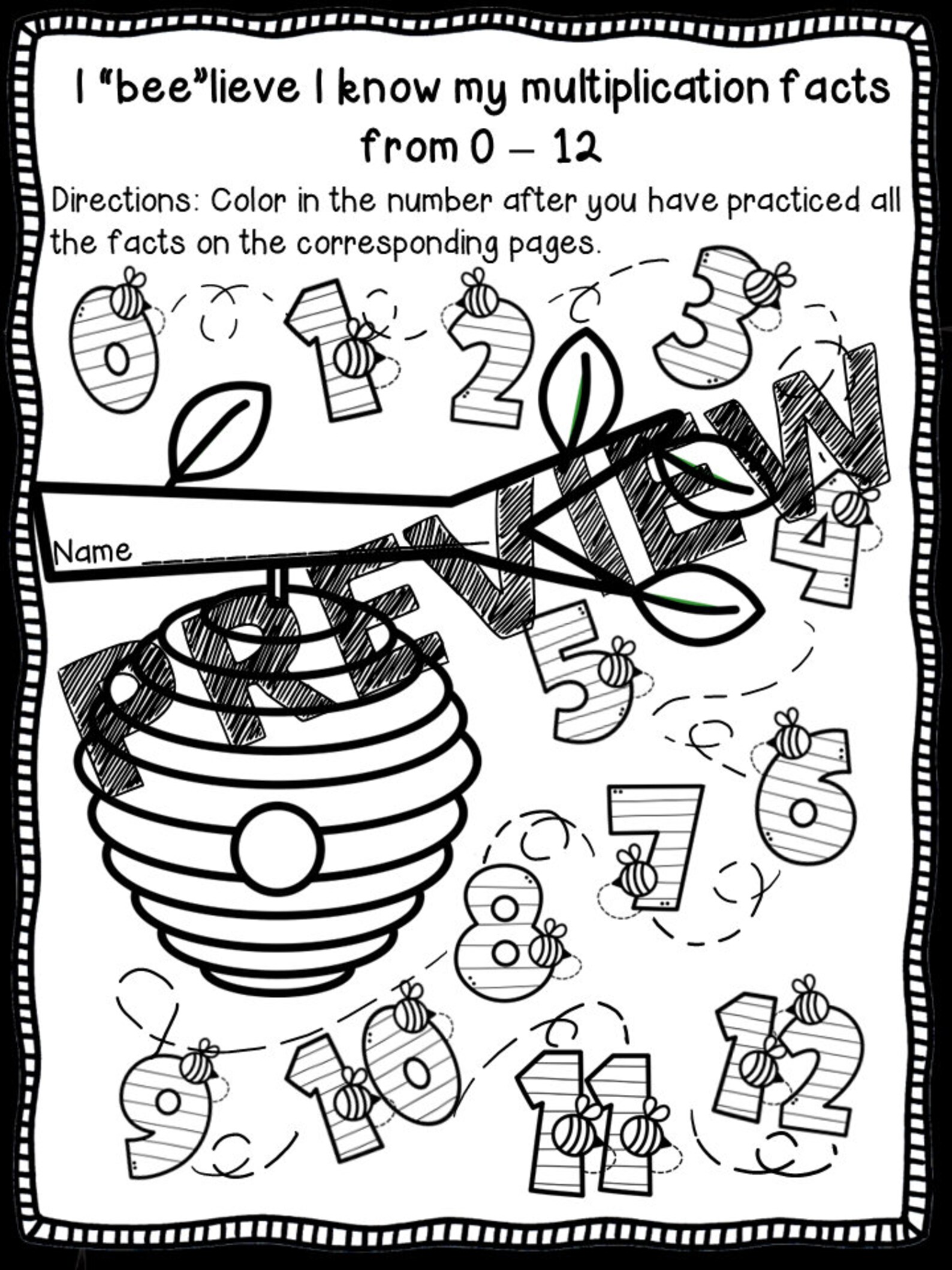 Multiplication Fact Tracker | 2nd – 5th | Homeschool | Printable ...