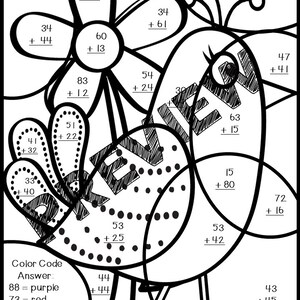 Two and Three Digit Addition| Regrouping and No Regrouping | Color by ...