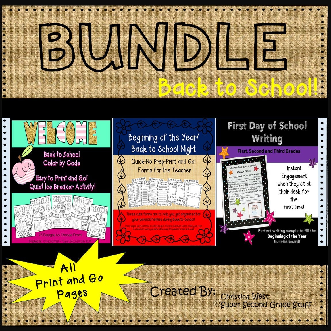 Back to School | Ice Breaker Activity | 1st – 3rd | Homeschool ...