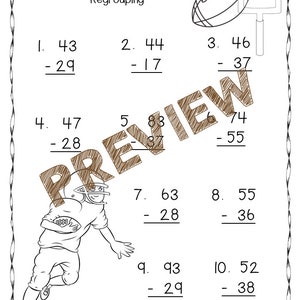 Two and Three Digit Subtraction | Regrouping and No Regrouping ...