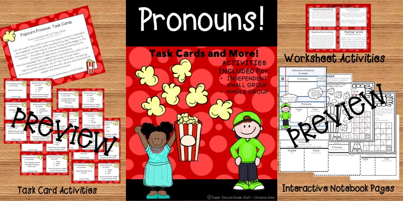 Pronoun Activities | 1st – 4th | Homeschool | Printable Worksheets ...