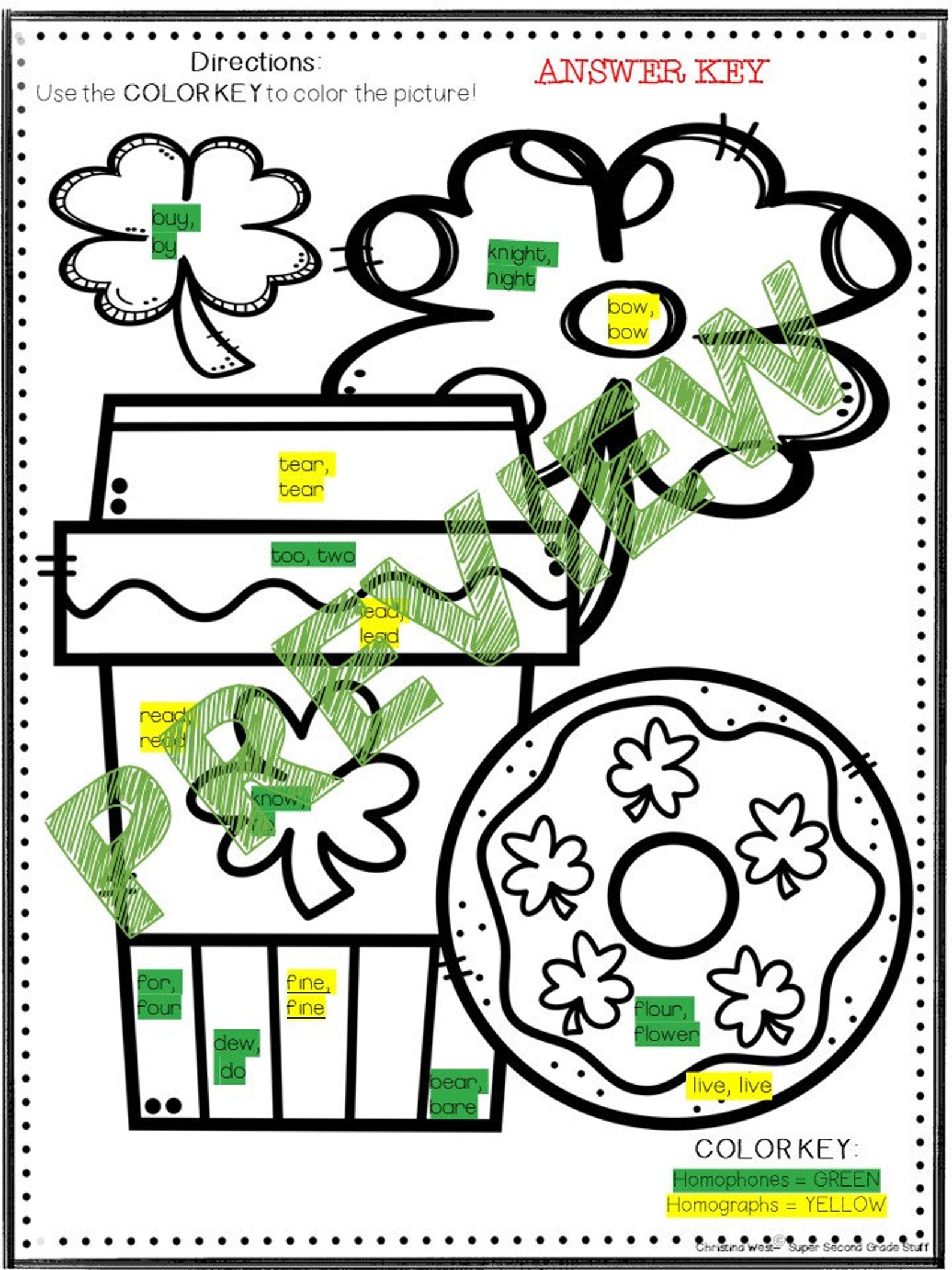 Homophones and Homographs Activities | 1st – 4th | St. Patrick's Day ...
