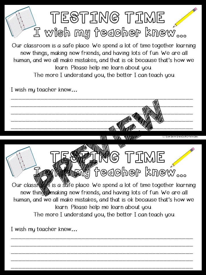 I Wish My Teacher Knew | Templates to "check In" With Students ...