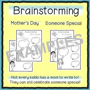 Mother's Day Writing Templates | Graphic Organizers and Stationery ...