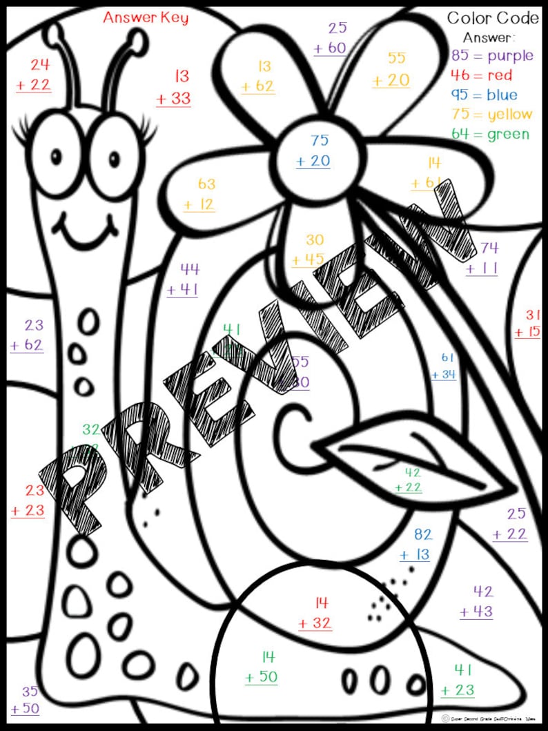 Two and Three Digit Addition| Regrouping and No Regrouping | Color by ...