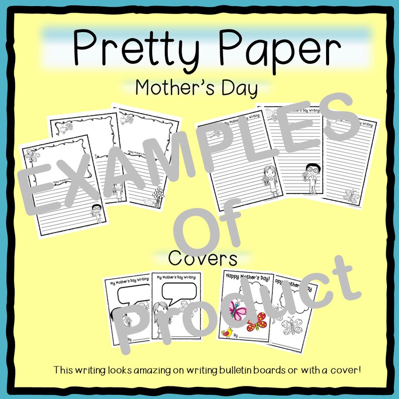 Mother's Day Writing Templates | Graphic Organizers and Stationery ...