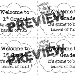 1st Grade Welcome Back Note for Students | No Prep-4 to a Page| First ...
