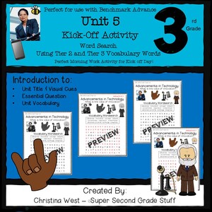 Benchmark Advance Aligned | 3rd Grade Units 1 - 5: Activities for Kick ...