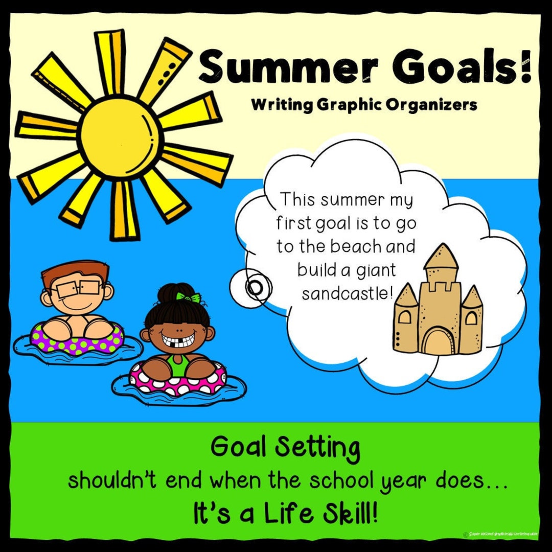 Summer Goals Writing Graphic Organizers | 1st – 5th | Homeschool ...
