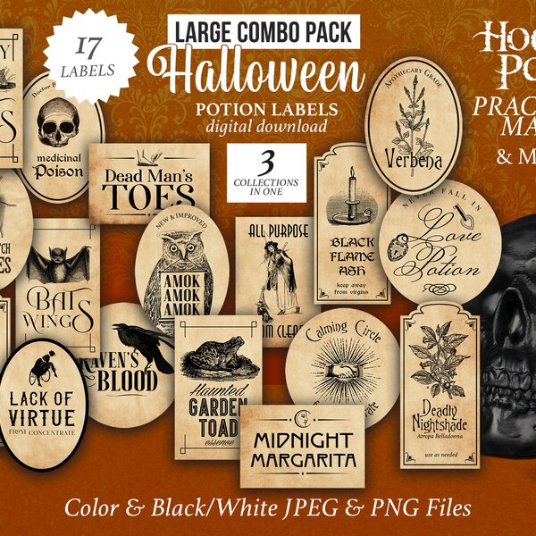 Halloween Label Svg - Etsy