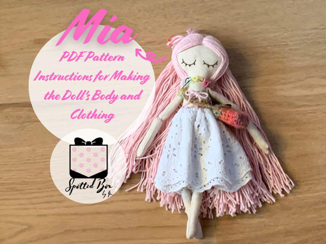 Handmade Fabric Doll, Fabric Doll Tutorial, DIY Doll Making, Fabric ...
