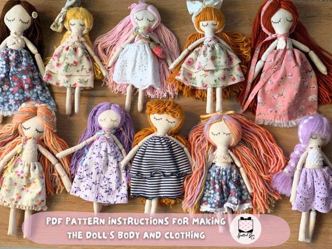 Handmade Fabric Doll, Fabric Doll Tutorial, DIY Doll Making, Fabric ...
