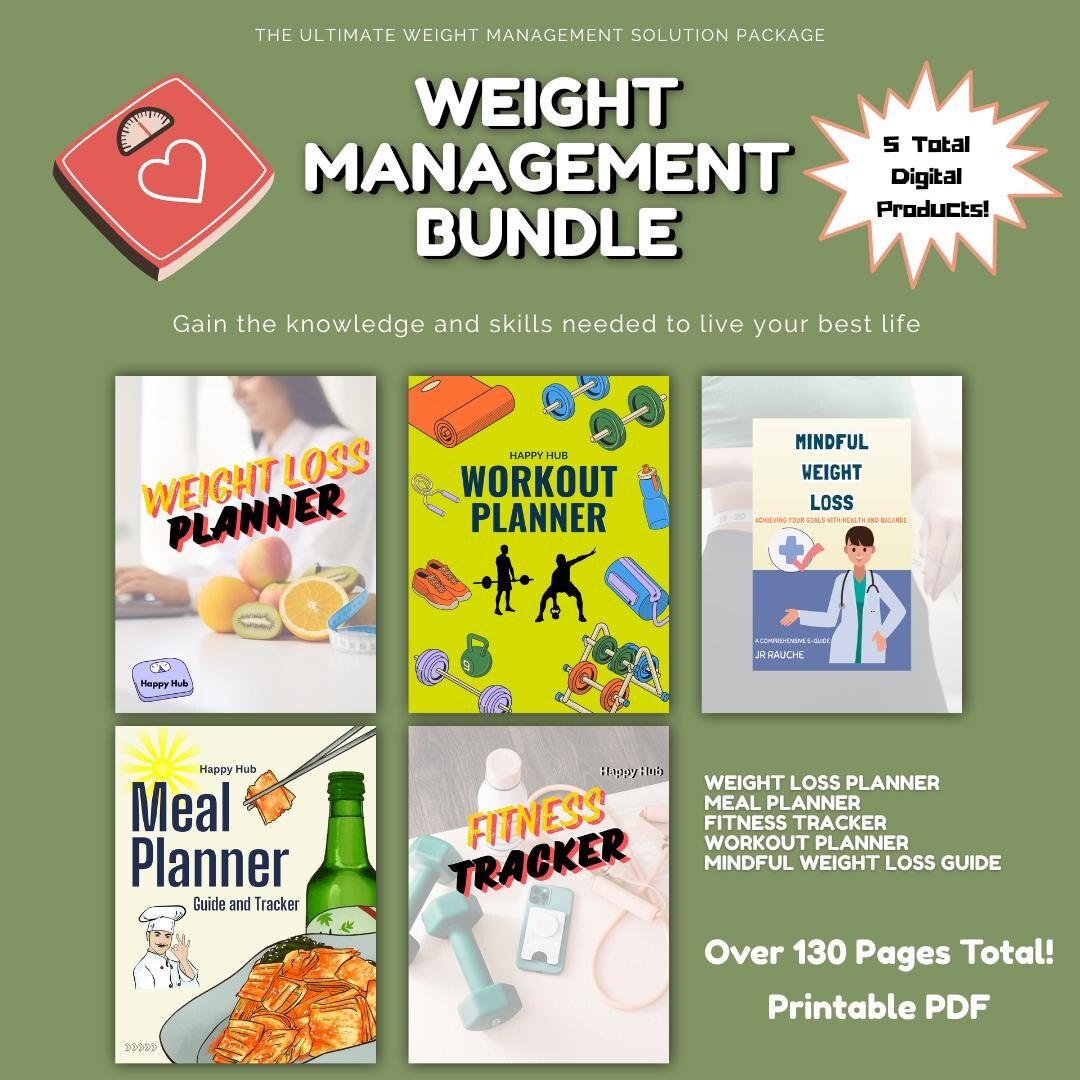 Weight Loss Bundle Printable PDF Guide Package Losing Fat Workout ...