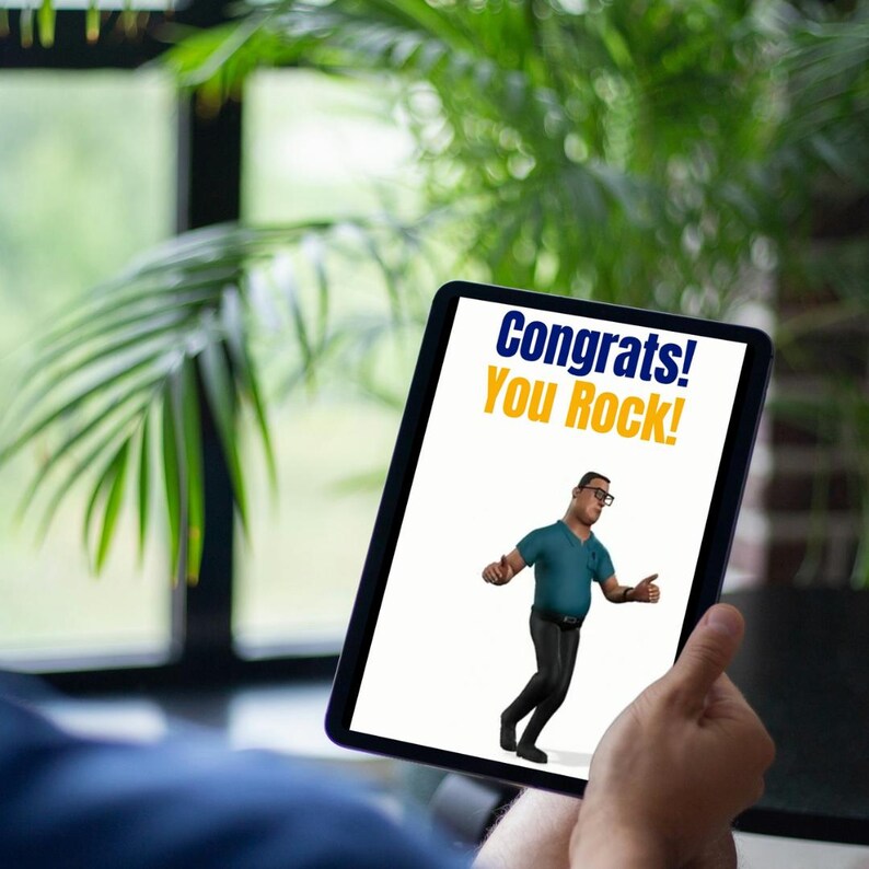 Congratulations Ecard Animated MP4 E-greeting Funny E-card Text Video ...
