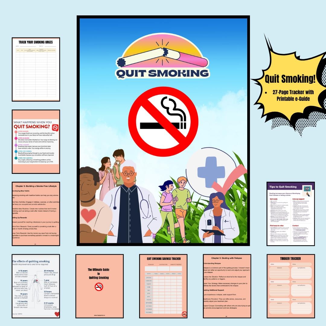 Quit Smoking Guide Printable Stop Smoking Guide How to Quit Smoking ...