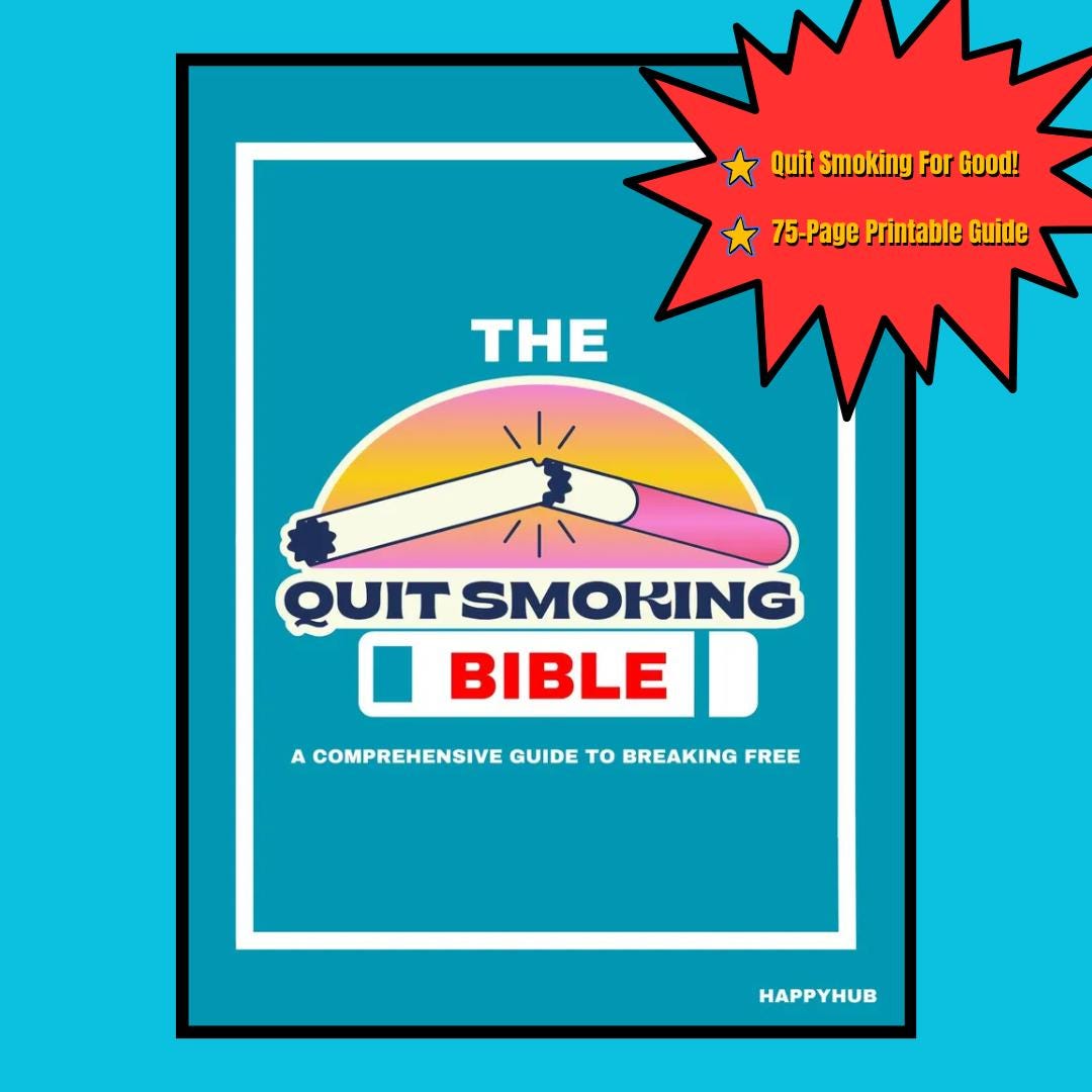 Quit Smoking Guide PDF | Stop Vaping Printable Book | Nicotine ...