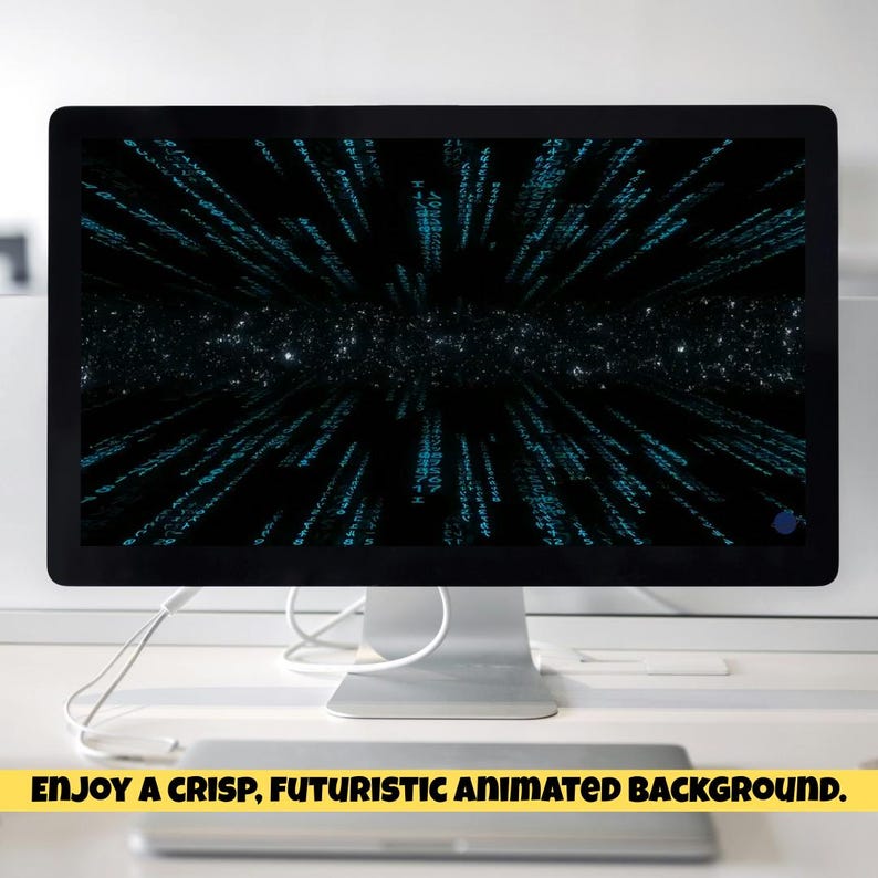 Seamless Livestream Looping Background Video | Matrix Style Futuristic ...