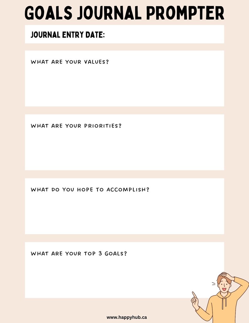 Goal Tracker Printable Goals Planner Organizer Task Checklists To-do ...