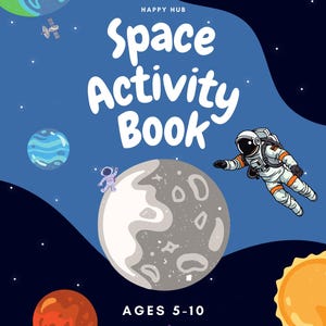 Space Activity Book Printable Fun Activity for Kids Space Book Word ...