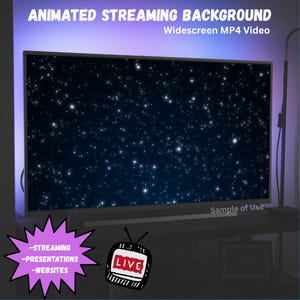 Space Livestream Background MP4 | Seamless Stars Loop Video for Twitch ...