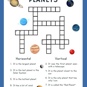 Space Activity Book Printable Fun Activity for Kids Space Book Word ...