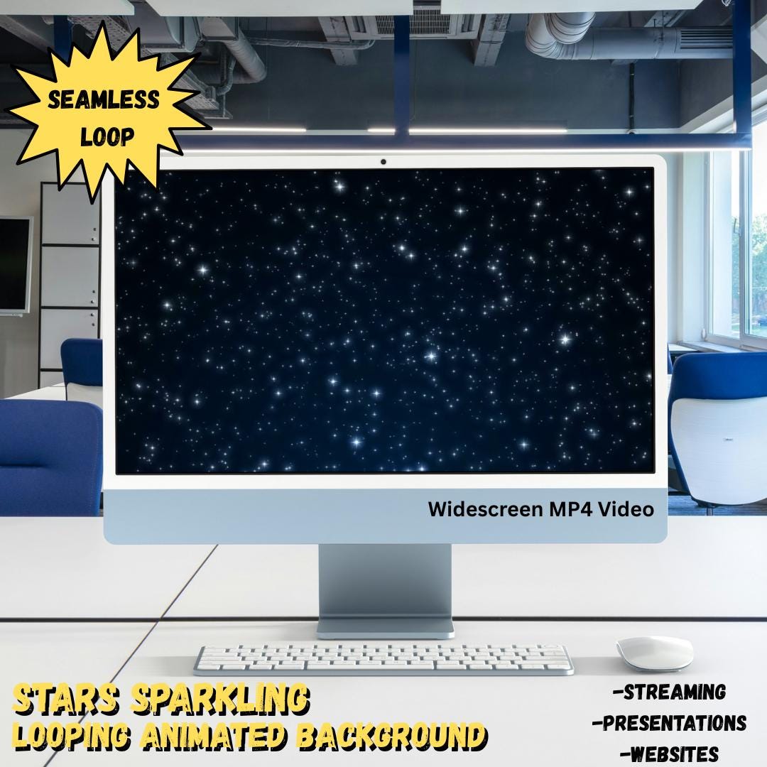 Space Livestream Background MP4 | Seamless Stars Loop Video for Twitch ...