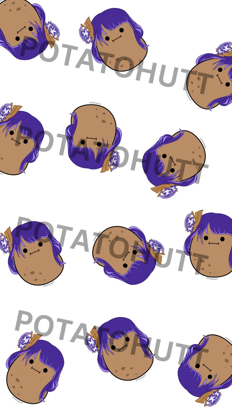 Derpy Potato 8 raiden Shogun, Genshin Impact Wallpaper // iPhone ...