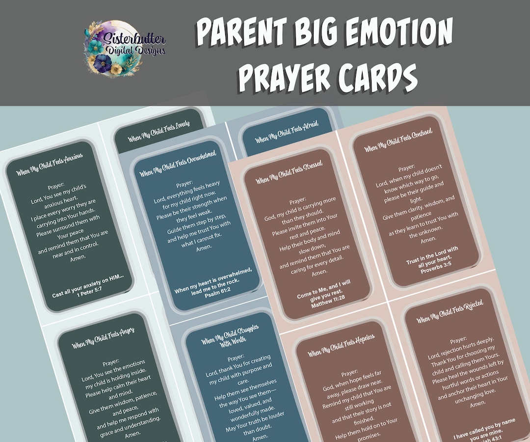Teen PARENT Prayer Cards Printable - Faith-based Pray Over Your Teen ...