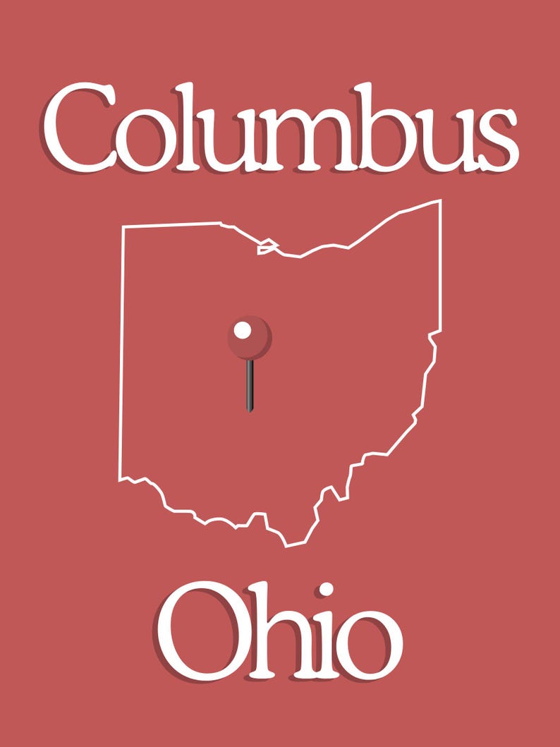 Ohio State University Poster Prints Pack of 4 - Etsy
