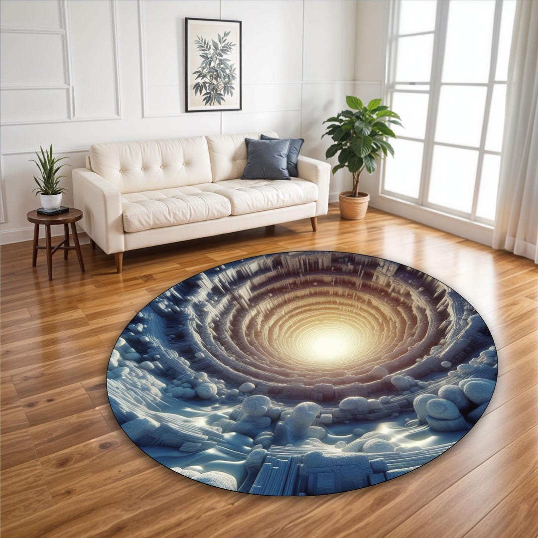 Optical Illusion Rug, Vortex Rug, 3D Rugs, 3D Vortex Rug, Gift Rug ...