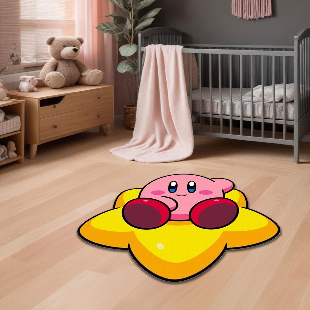 Kirby Rug, Pink Rug, Cute Kirby Rugs, Rug Gifts for Girls,kirby Gift - Etsy