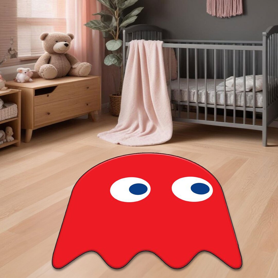 Pac Man Rugs, Video Game Rugs, Pac Man Decor, Arcade Retro Video Game ...