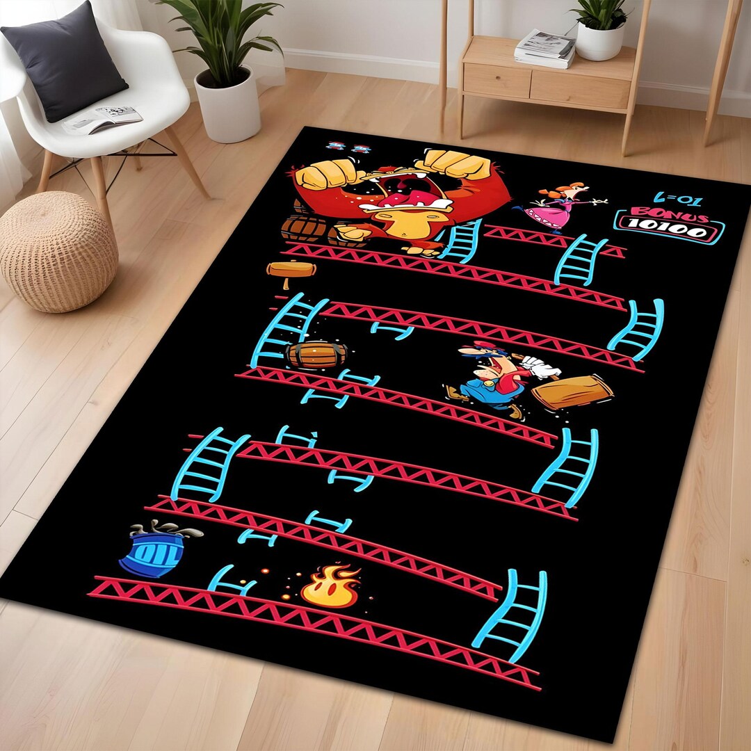 Game Room Rug, Gaming Room Rug, Gamer Rug, Video Game Rug, Gamer Room ...