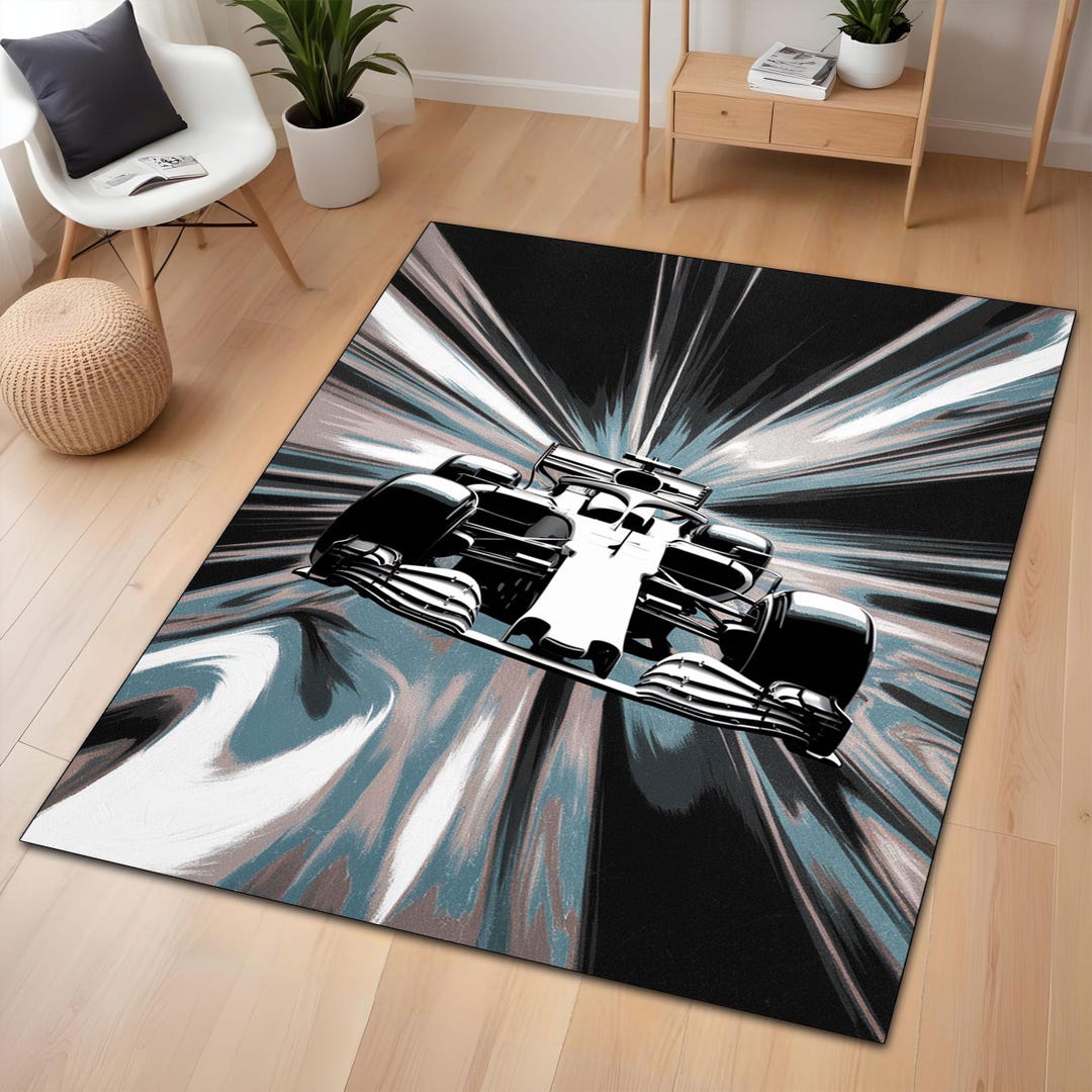Formula 1 Rug, Large Racing Car Rug, Kids Room Rug, Formula Lover Gift ...