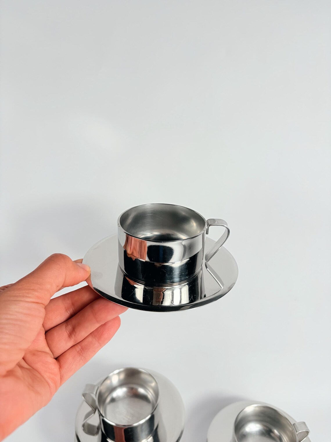 Vintage Italian Design Stainless Steel Espresso Cup Set of 6 - Etsy