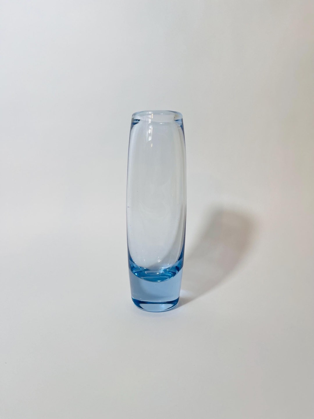 Holmegaard Danish Akva Torpedo Glass Vase 1960s Scandinavian Modern Art ...