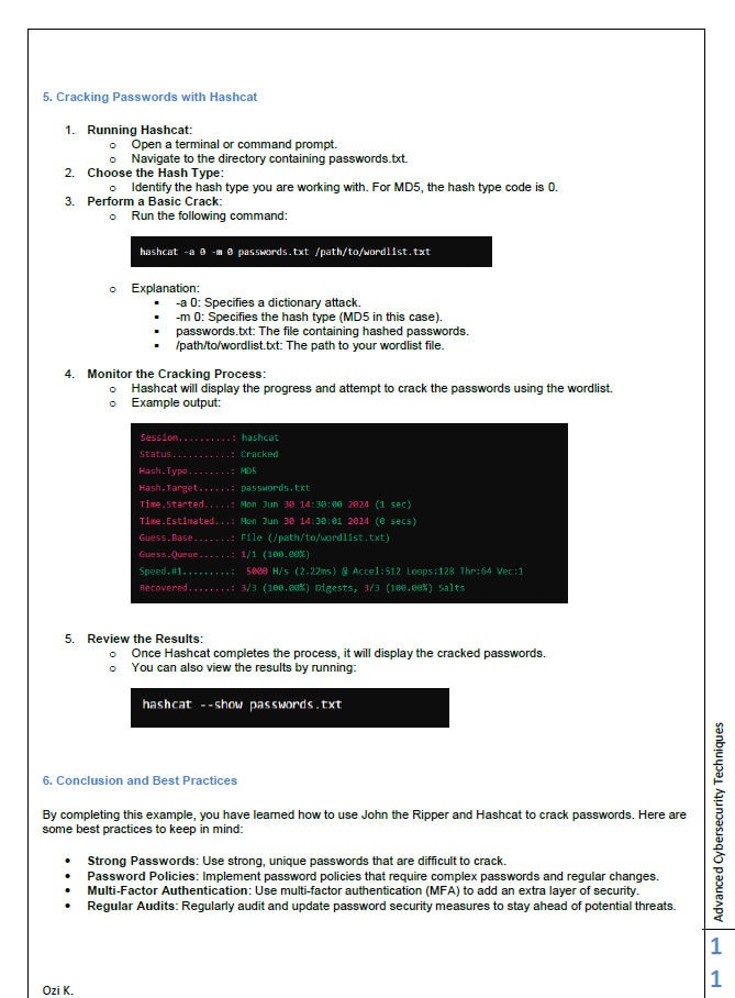 Advanced Cybersecurity Techniques: 20 Detailed Example Applications - Etsy